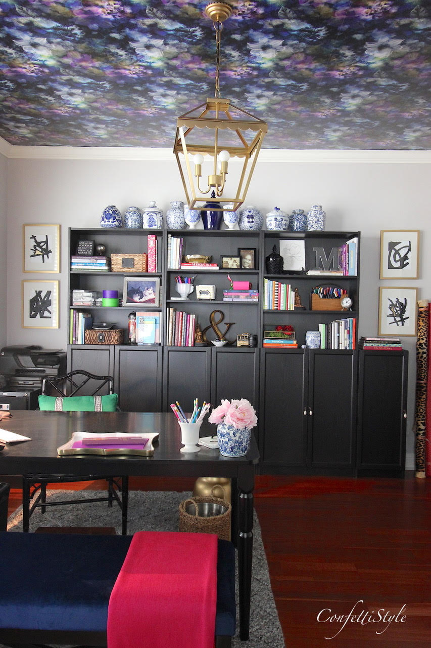 How to Hang Wallpaper on a Ceiling - Design Asylum Blog | by Kellie Smith